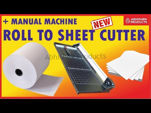 How to Convert Paper Roll Into Sheet ? [Easy Cutting Machine - Rotary ...