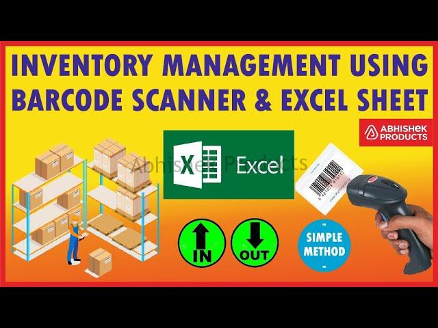 Manage Stock using Excel Sheet & Barcode Scanner [Simple Method] B ...