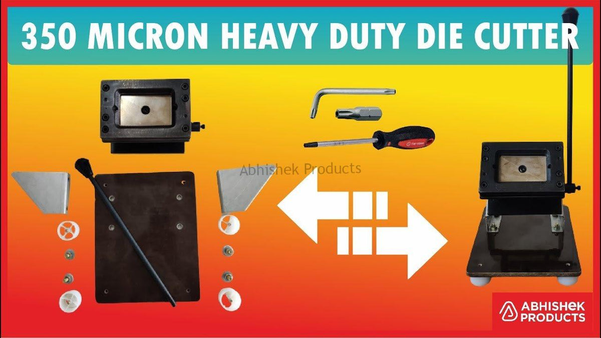 How To Assemble Heavy Duty 350 Micron Die Cutter For ID Cards Best Qua ...