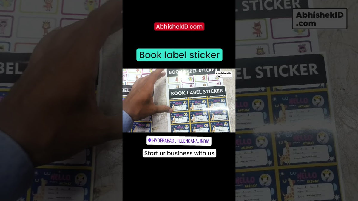 How to Books Label Printing: Low Cost Inkjet Sticker Guide – Abhishek ...