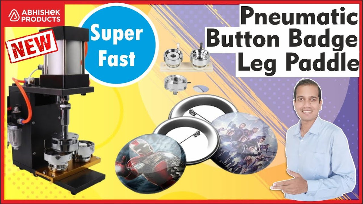 Pneumatic Button Badge Machine: 2500/Day Guide | AbhishekID – Abhishek ...