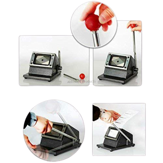54x86mm Heavy Duty PVC ID Card Cutter | Metal Body – Abhishek Products