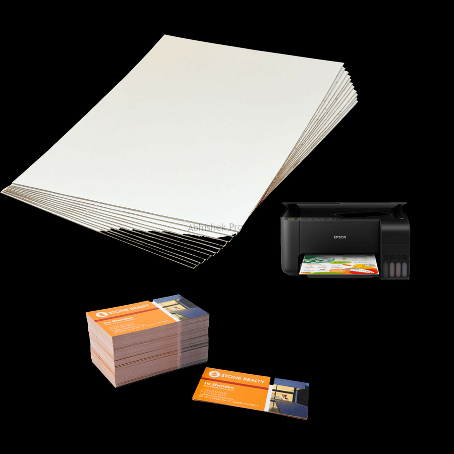 Powder Sheet For Visiting Card Sheet A4 270 Gsm 2 Side Printing - For ...