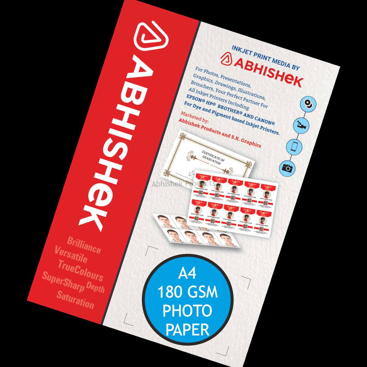 A4 180 Gsm Photo Paper High Glossy – Abhishek Products