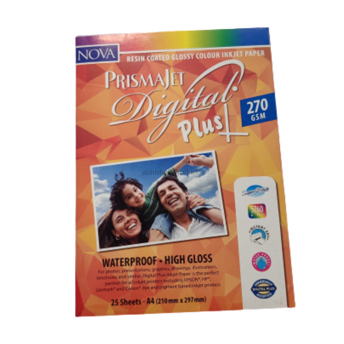 Nova Prismajet A4 270 Gsm Photo Paper Rc Coated – Abhishek Products
