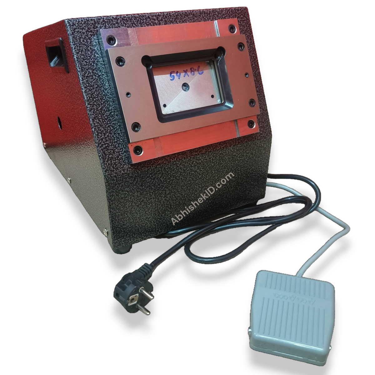 54x86mm Electric PVC Id Card Cutter Fusing Card Capacity For Pvc Id Ca ...