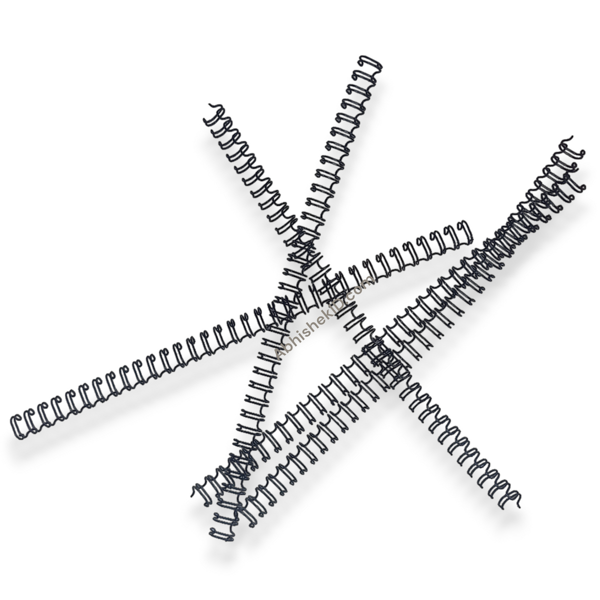 9.5mm (80 Papers) A4 Black Wiro Binding Metal Loops Rings 3.1 Ratio ...