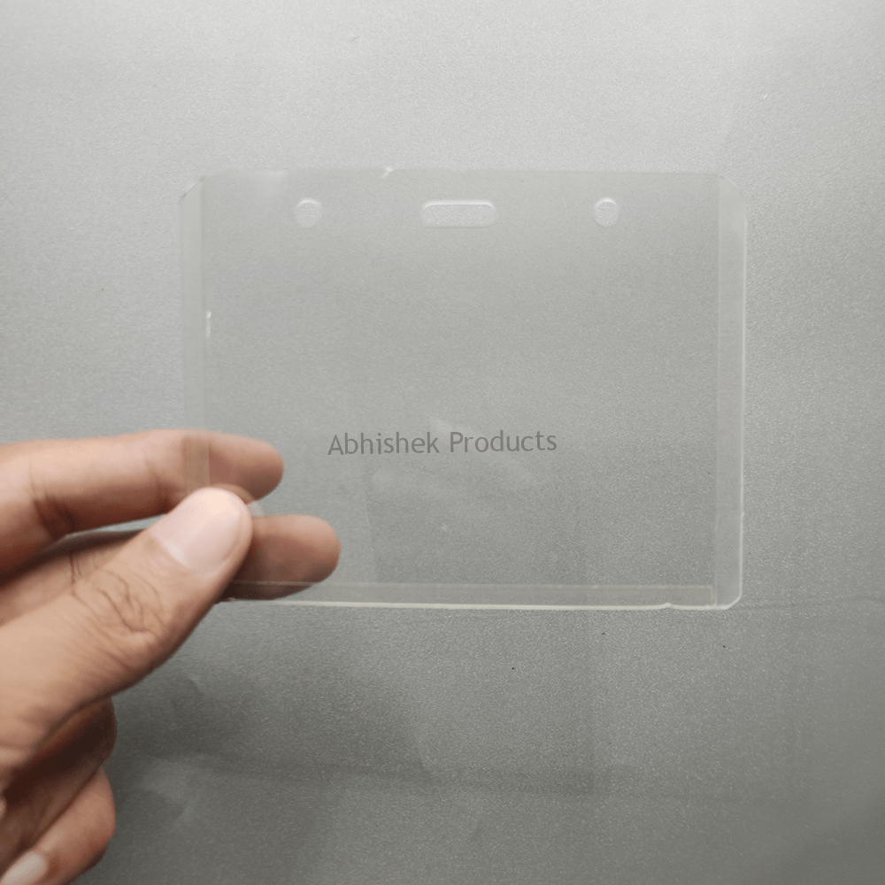 A2 9.3x6.3 cm - CARD CASE PVC Transparent ID CARD POUCH - HORIZONTAL ...