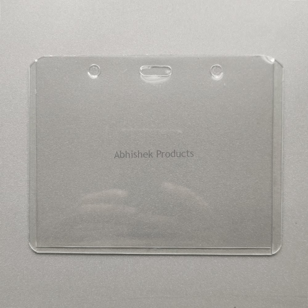 A3 10.5x7.5 cm - CARD CASE PVC Transparent ID CARD POUCH - HORIZONTAL ...