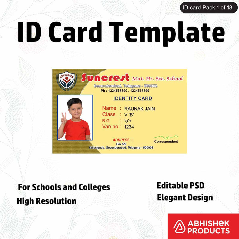ID Card Designs – Abhishek Products