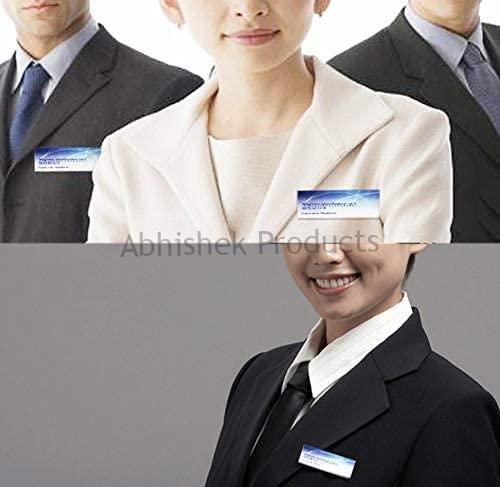 Acrylic Name Badge Plate with Pin for Office Staff | AbhishekID ...