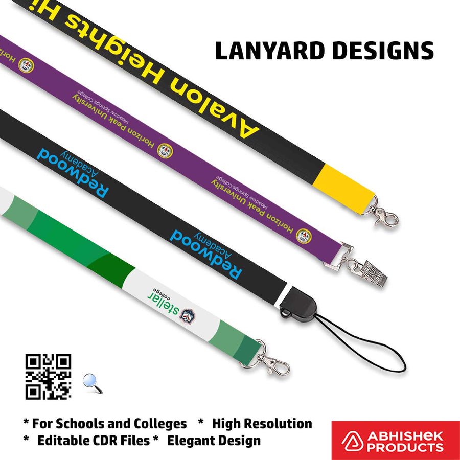 4>Best Lanyard Designs for ID Card - 50 CorelDRAW Templates Design Fil ...