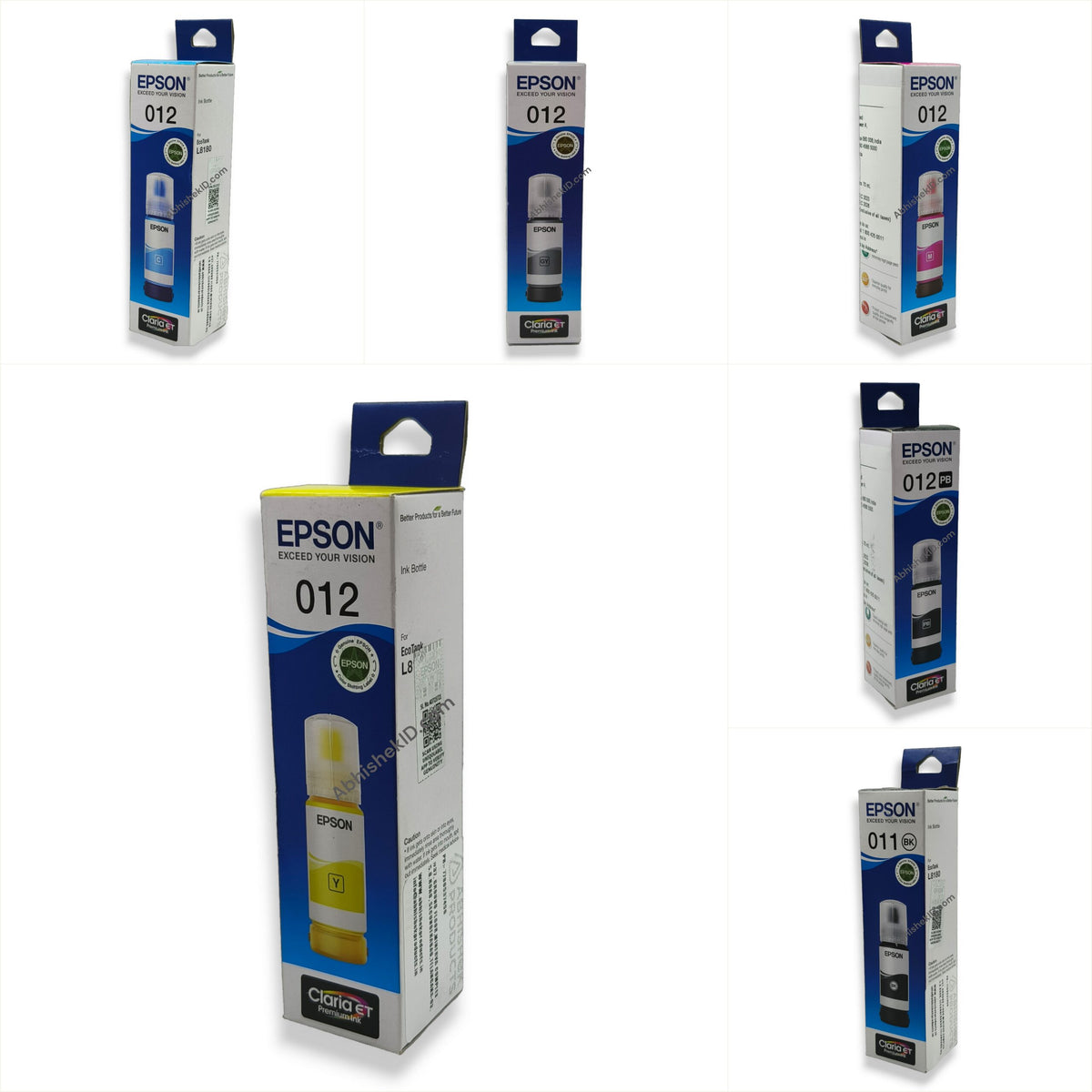Epson 011 - 012 EcoTank Ink Bottle for L8180 and L8160 Printers - High ...