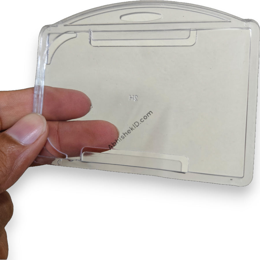 H140 - Crystal 54X86MM Horizontal PVC Transparent ID Card Holder 2H ...