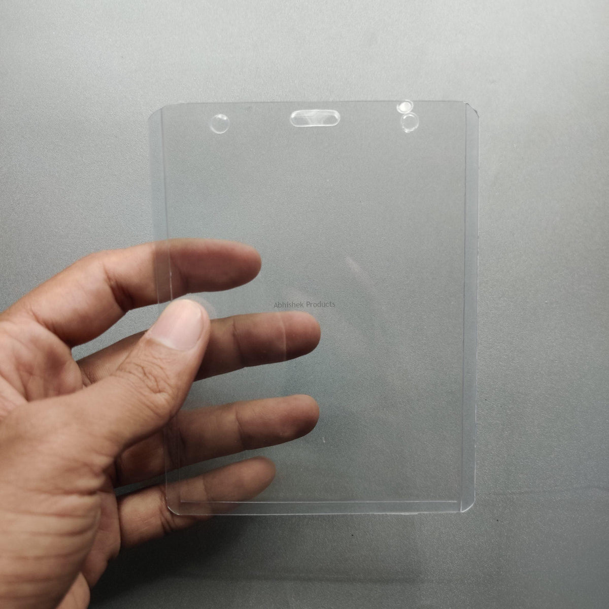 B3 8.3x10.5 cm - CARD CASE PVC Transparent ID CARD POUCH - VERTICAL ...