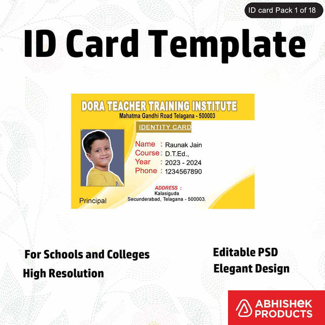 Mega Pack All ID Card Design 950+ Designs - 950+ PSD Photoshop File ...