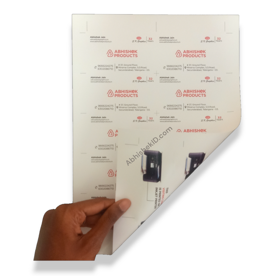 Powder Sheet For Visiting Card Sheet A4 270 Gsm 2 Side Printing - For ...