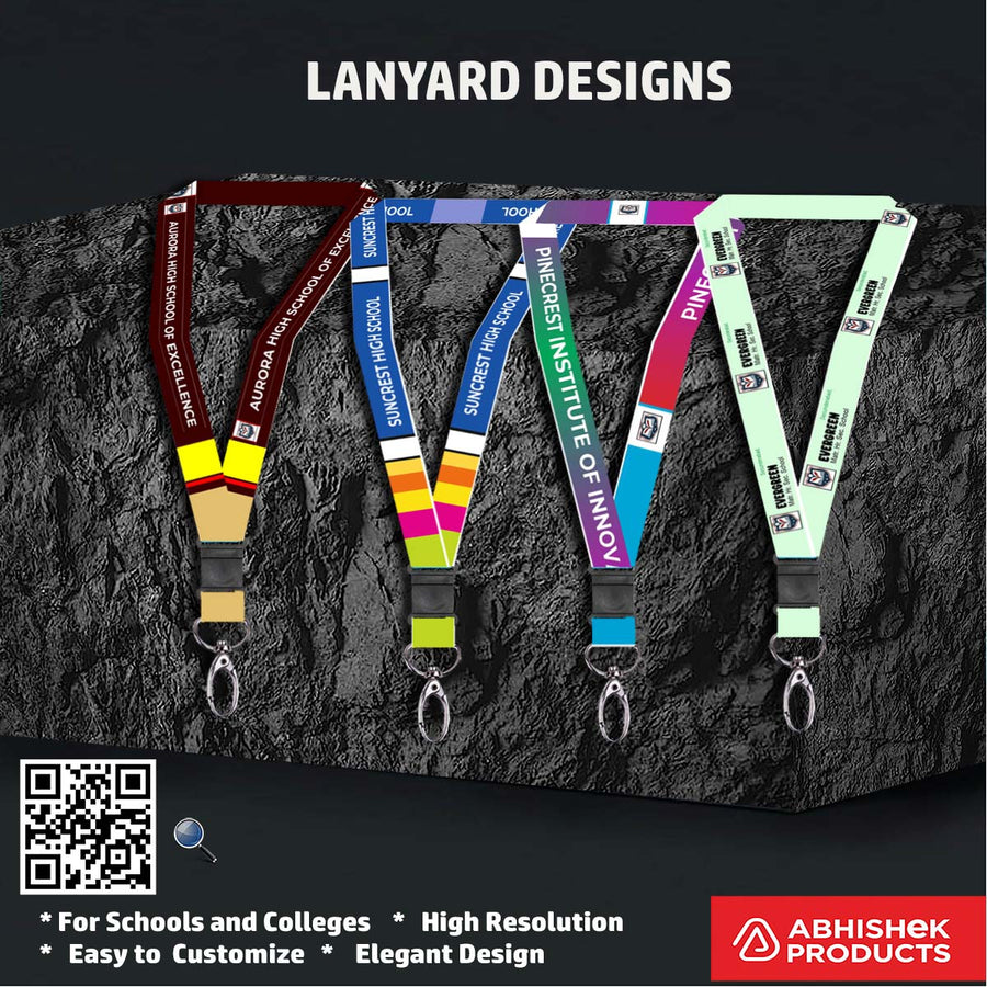 ID Card Lanyard Design Templates - 50 CDR Files | AbhishekID – Abhishek ...