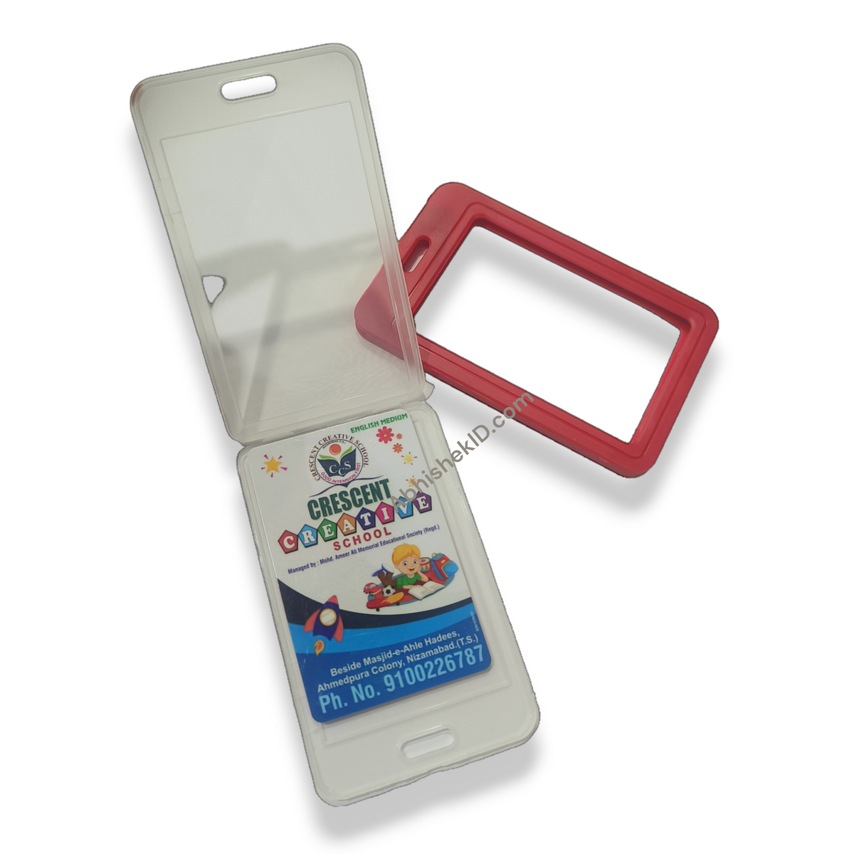 Red Jacket Holder - Heavy Indian Grade 54X86MM Vertical PVC Transparen ...