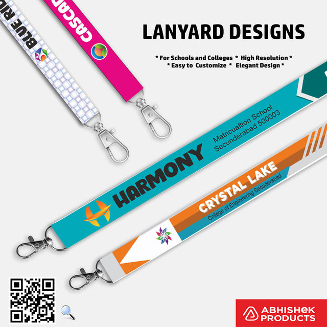School Lanyard Design Templates - 24 CDR Files | AbhishekID – Abhishek ...