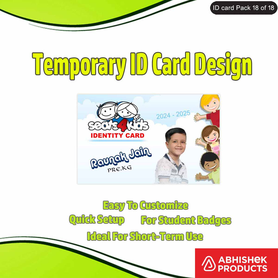 18/18 Temporary ID Card Design Files - 50 PSD PhotoShop Templates ...