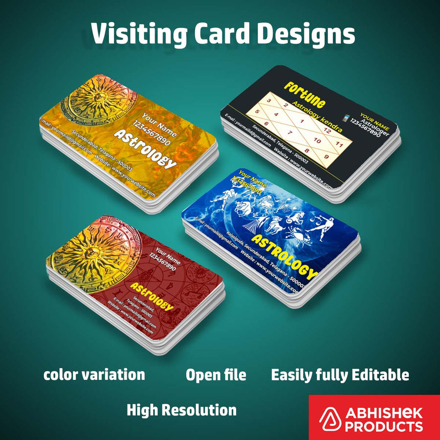1/10 Indian Visiting Card Design Files – 100 CDR v11 Templates Files ...