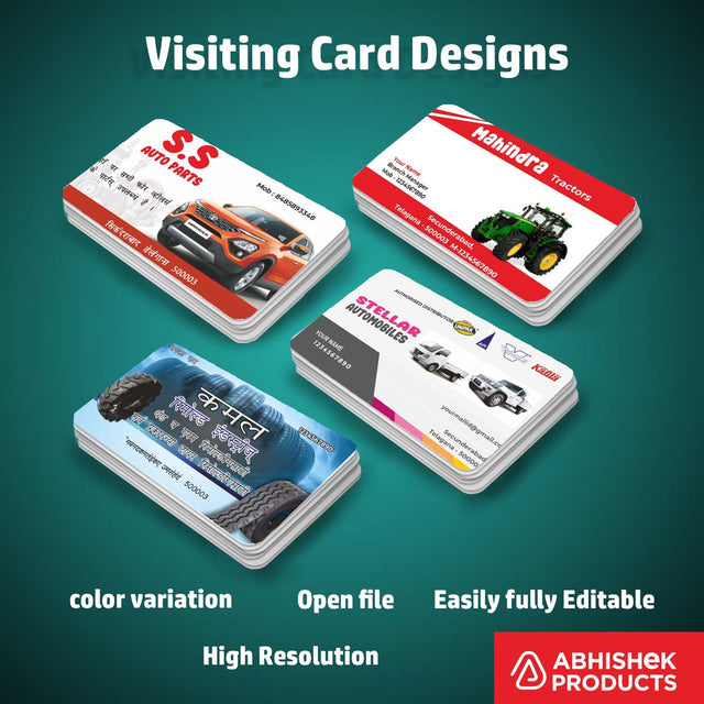 1/10 Indian Visiting Card Design Files – 100 CDR v11 Templates Files ...