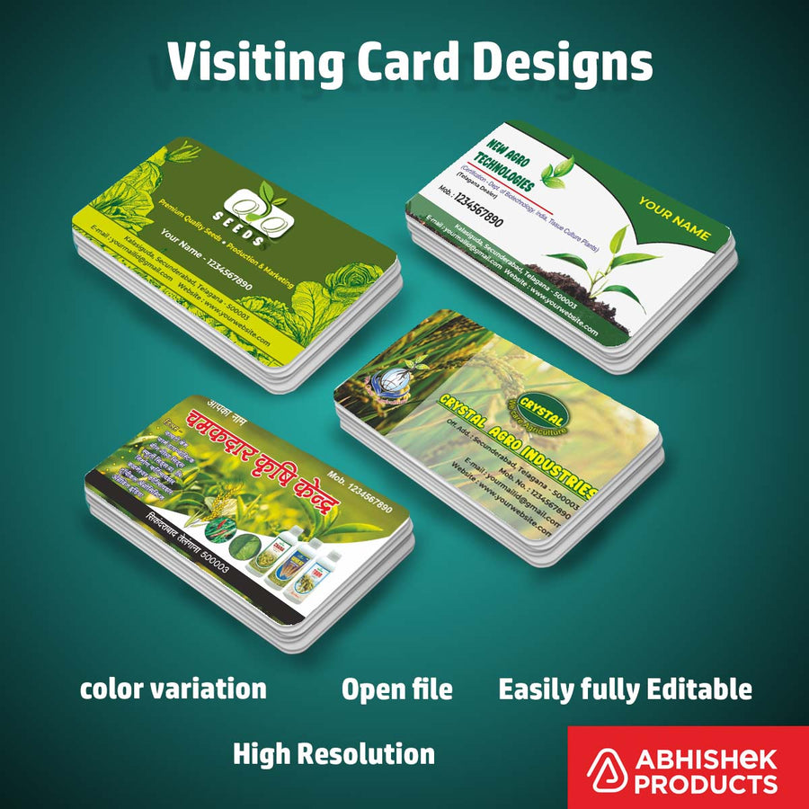 1/10 Indian Visiting Card Design Files – 100 CDR v11 Templates Files ...