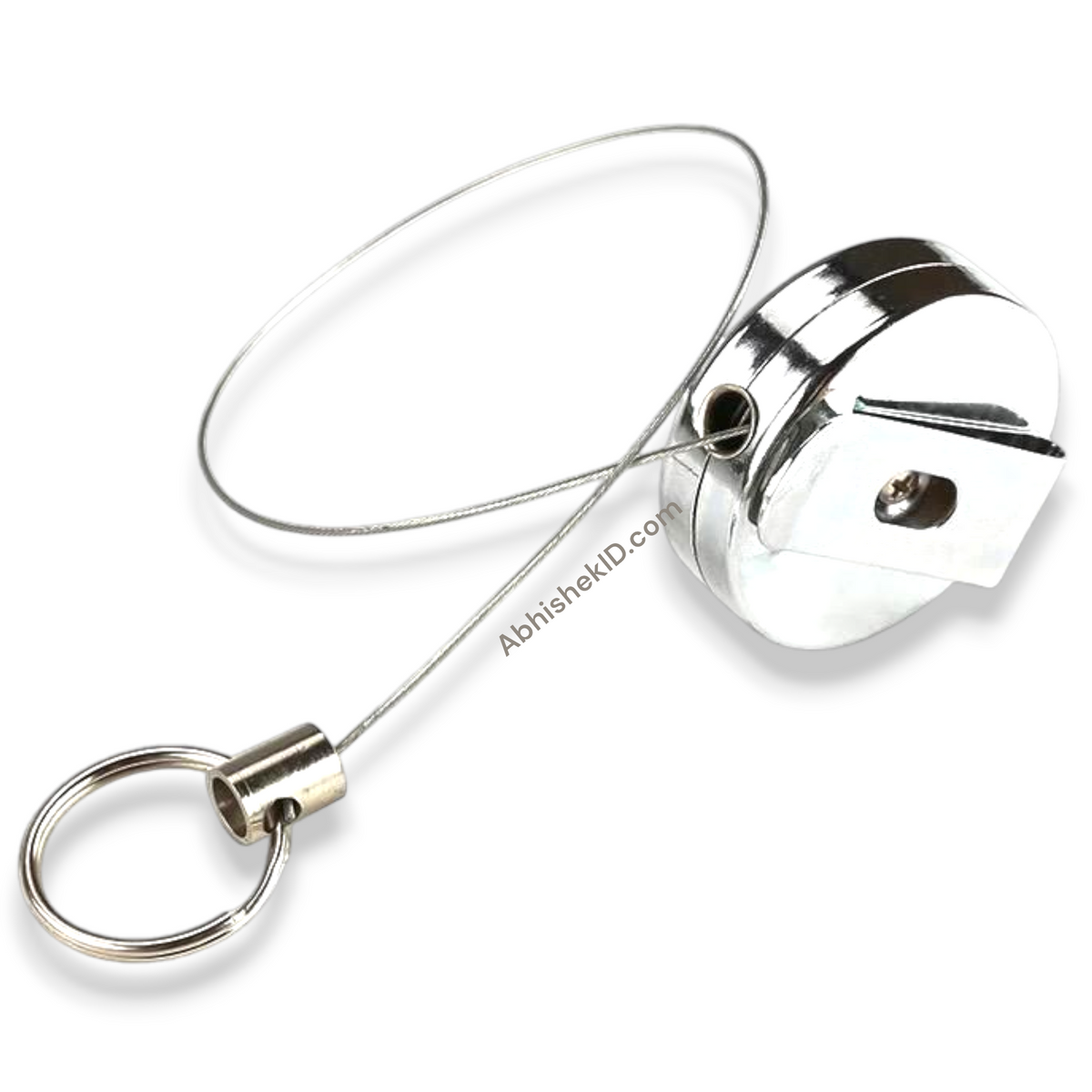 40 mm Metal Round Retractable Yo-Yo Steel For Business Id Cards ...