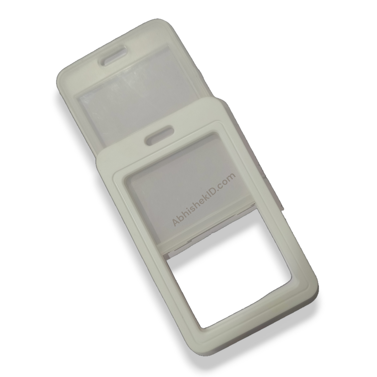 White Jacket Holder - Heavy Indian Grade 54X86MM Vertical PVC Transpar ...