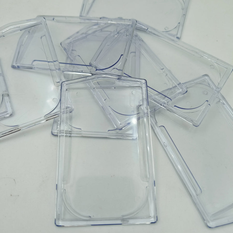 H130 - Crystal 54X86MM Vertical PVC Transparent ID Card Holder ...