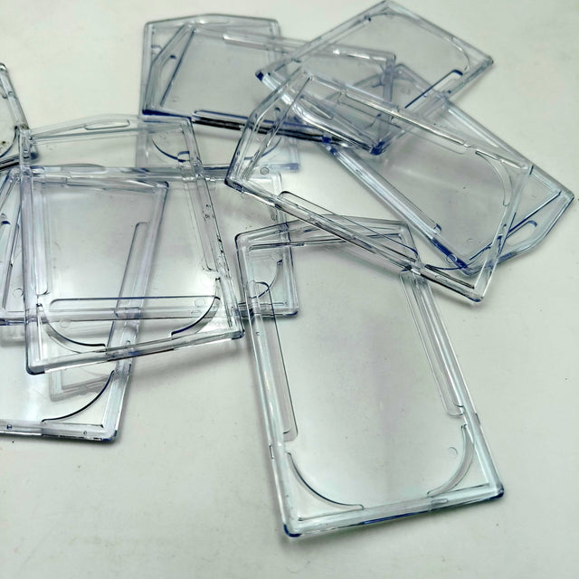H130 - Crystal 54X86MM Vertical PVC Transparent ID Card Holder ...