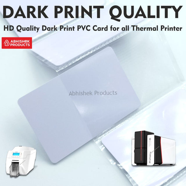 Dark Print PVC Cards For Thermal Printer - Individually Pre Packed ...