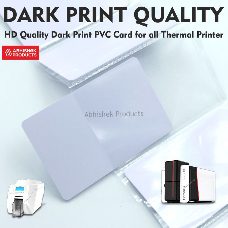 Dark Print PVC Cards For Thermal Printer - Individually Pre Packed ...
