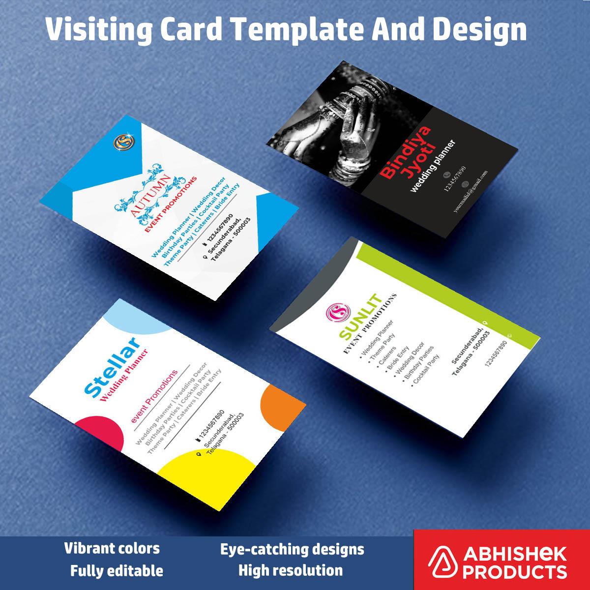 4/10 Professional Visiting Card Design Files – 100 CDR v11 Templates ...